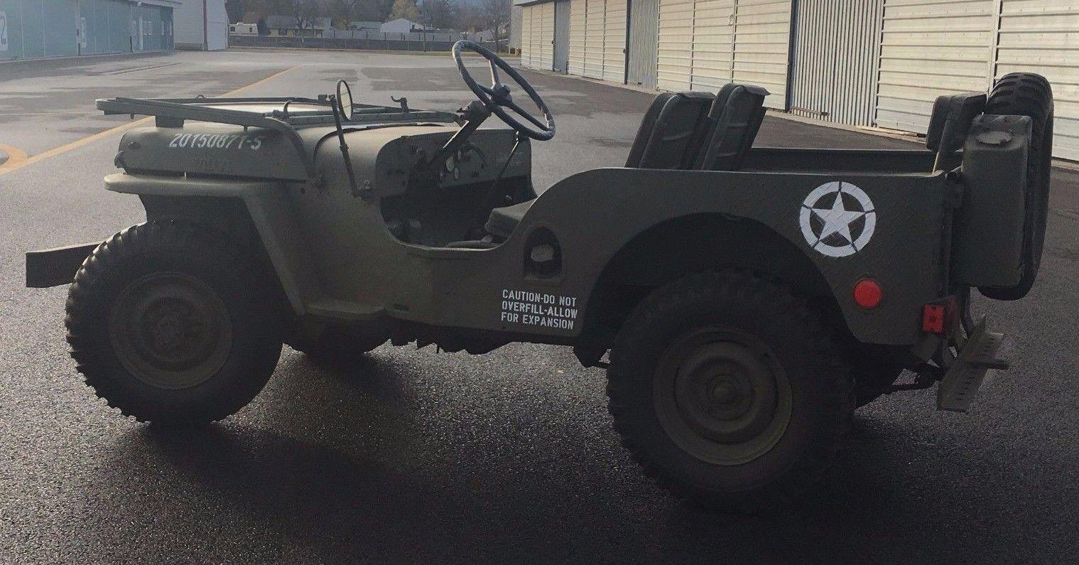 1947 CJ2A Jeep Willys Painted in the colors of 3rd Army 37th Battalion ...