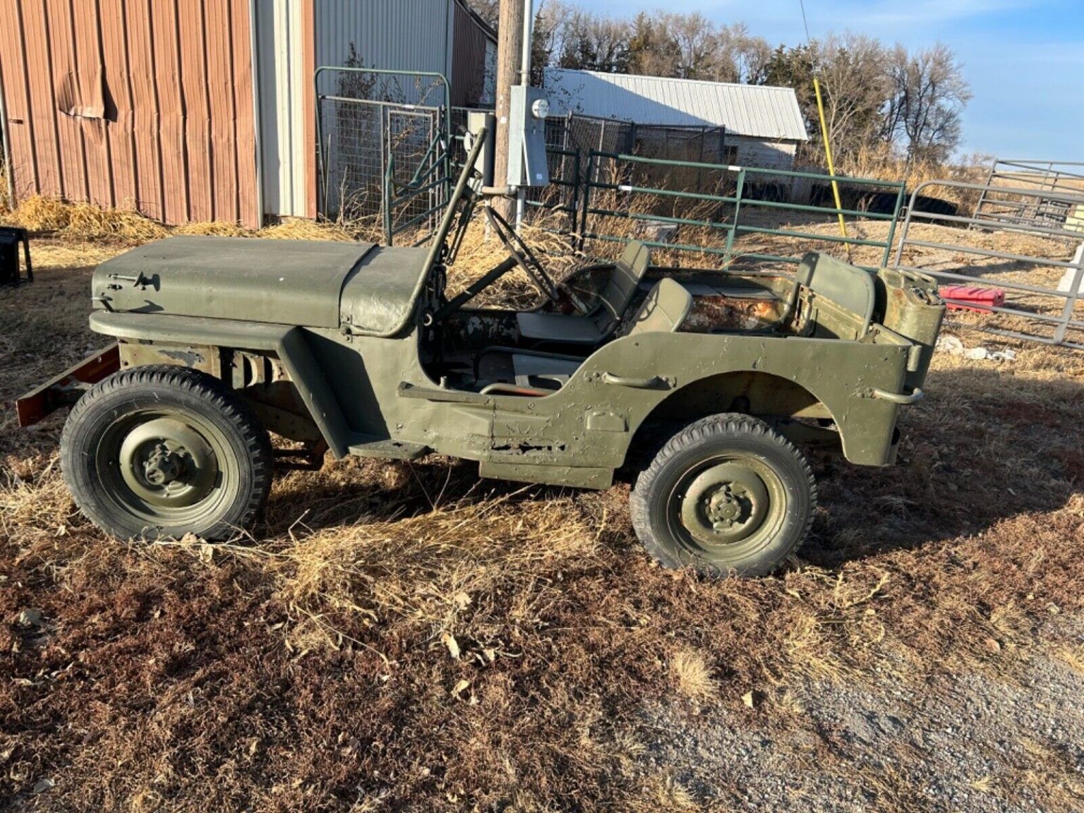 1945 WW2 Jeep Built by Willys not Running, Would make a Great Project ...