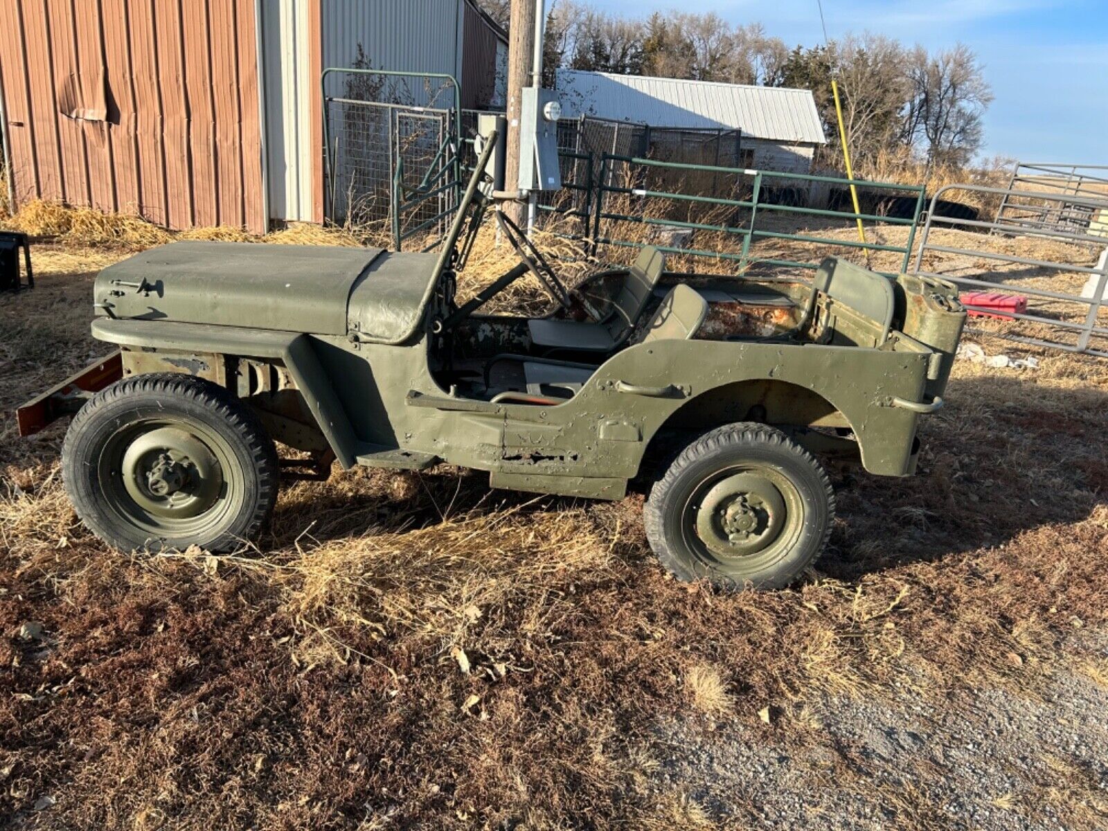 1945 WW2 Jeep Built by Willys not Running, Would make a Great Project ...